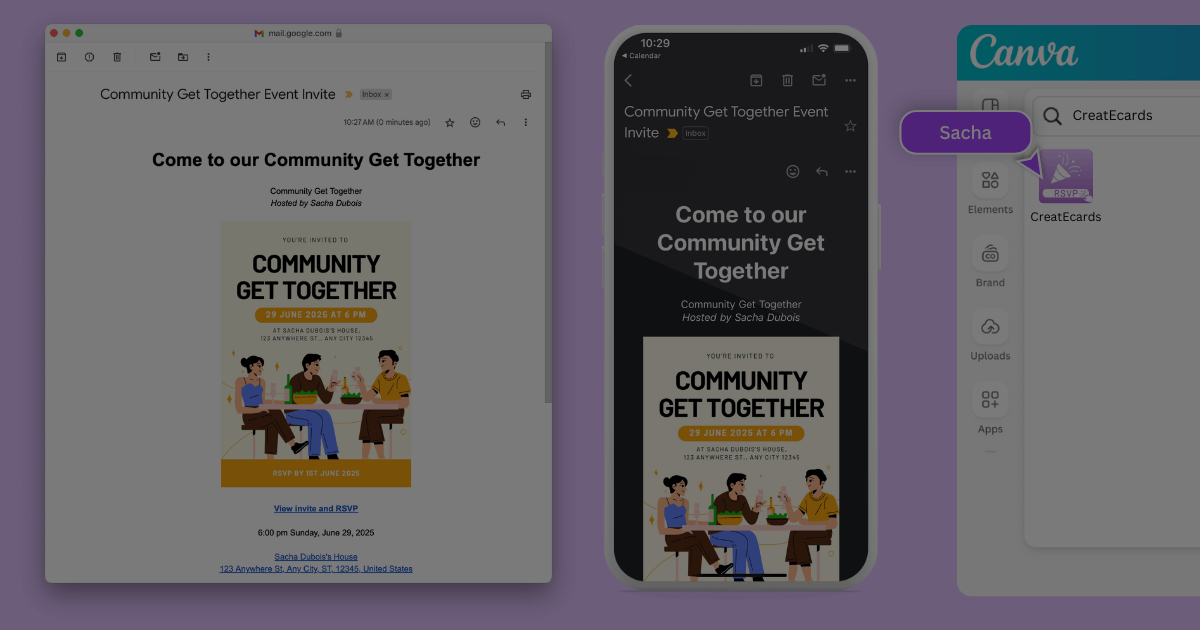 Send Canva Invitations via Gmail: Collect RSVPs Easily